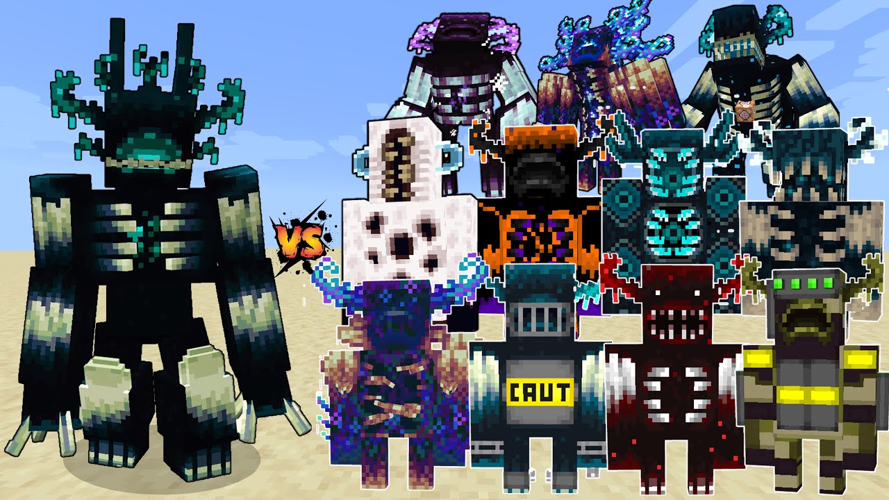 Tonic Mutant Warden Vs All Wardens In Minecraft Youtube