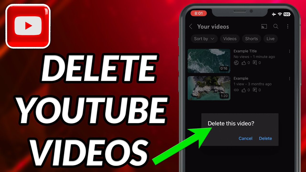 How To Delete Youtube Videos Youtube