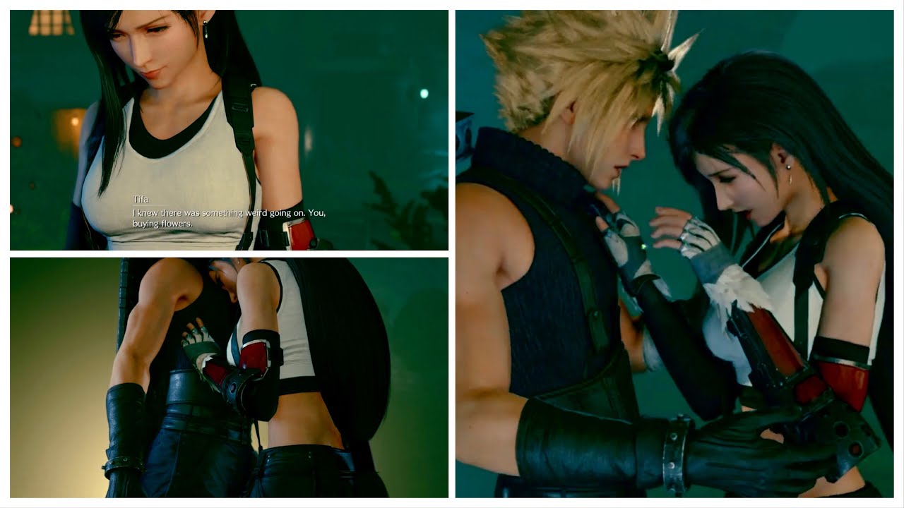 Sexy Tifa Press Her Big Boobs To Cloud S Body And Cloud Grab Her Too