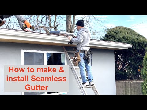 Seamless Gutter Make And Install Custom Seamless Gutter Installation