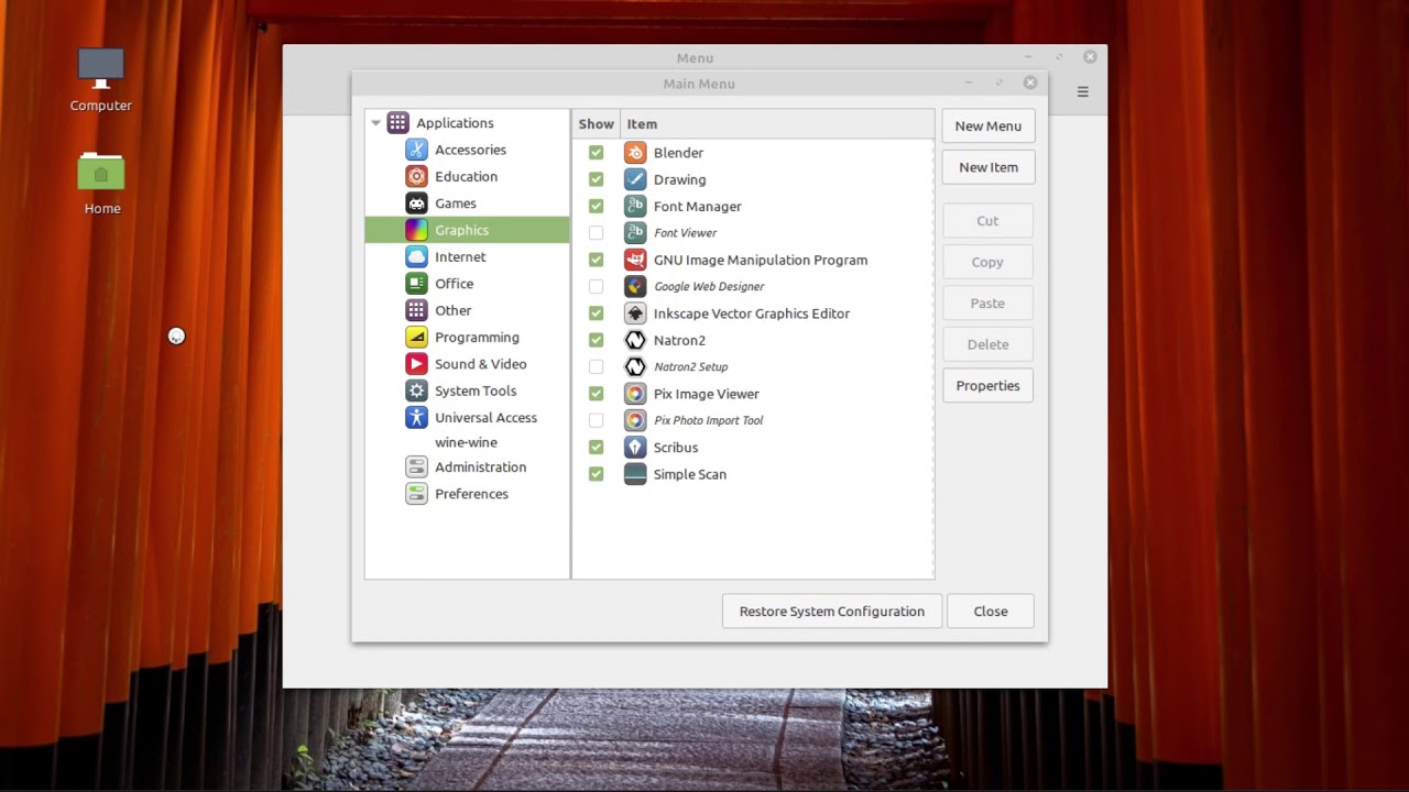 Linux Mint Cinnamon Menu Editor In Tamil Youtube