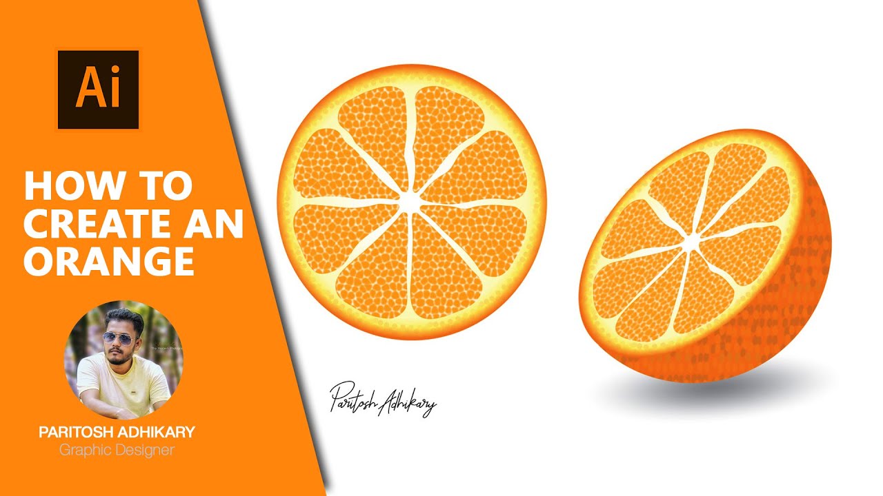 Create An Orange In Adobe Illustrator Cmgyce Youtube