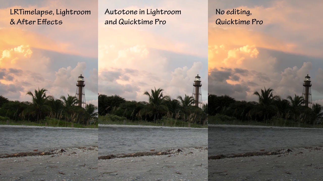 Timelapse Editing Comparison Youtube