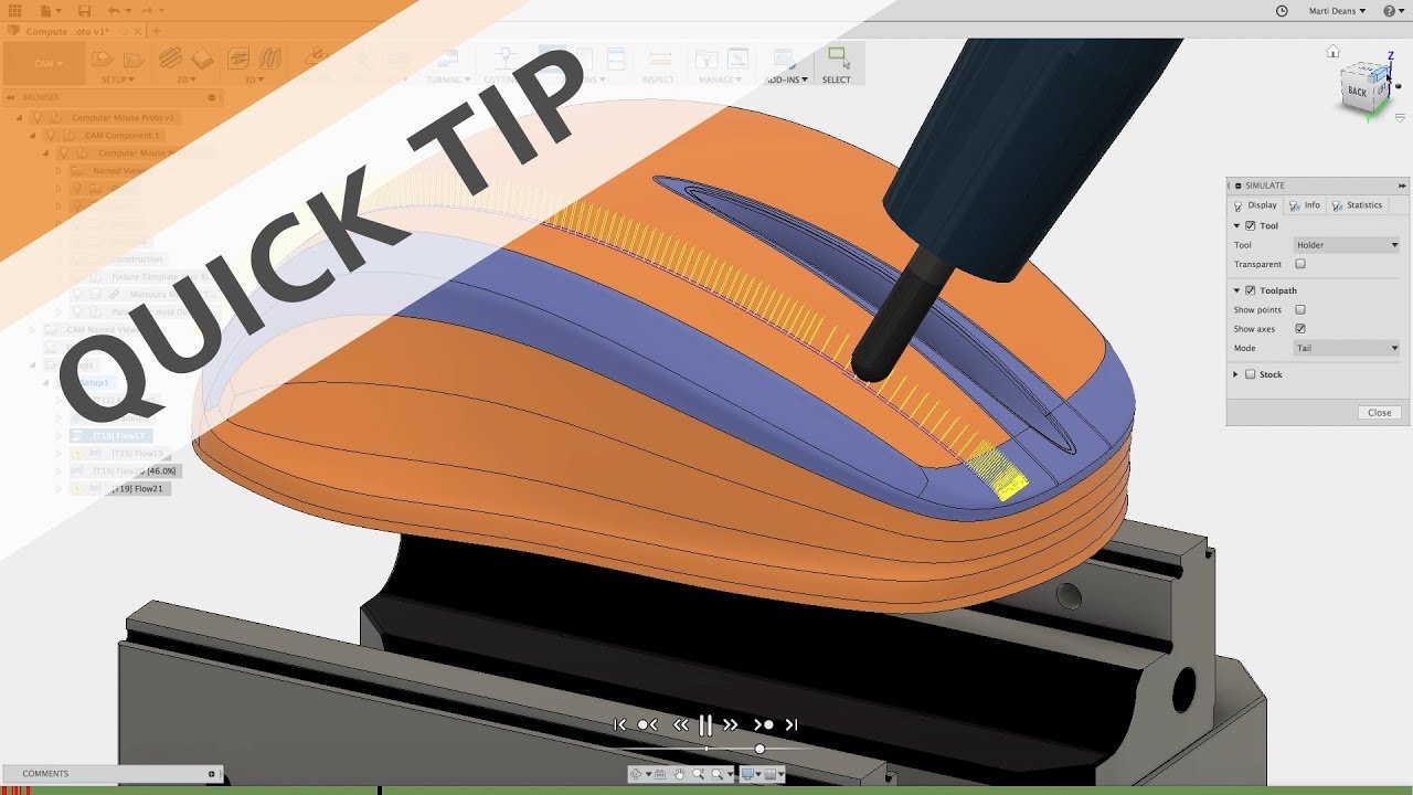 Quick Tip Flow Toolpath Youtube