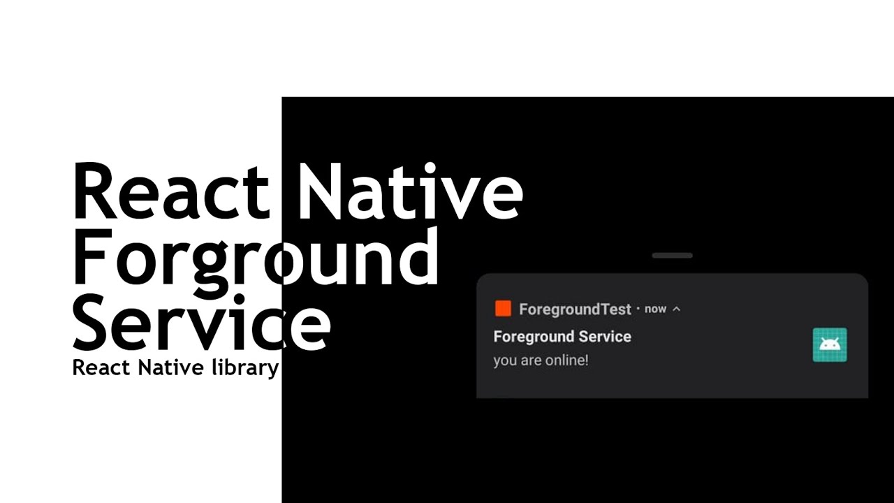 Foreground Service Tutorial Android Youtube