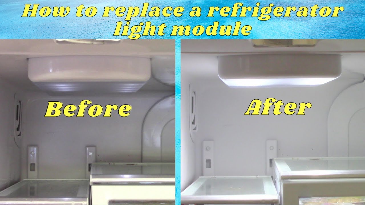 How To Replace A Whirlpool Refrigerator Led Light Module Youtube