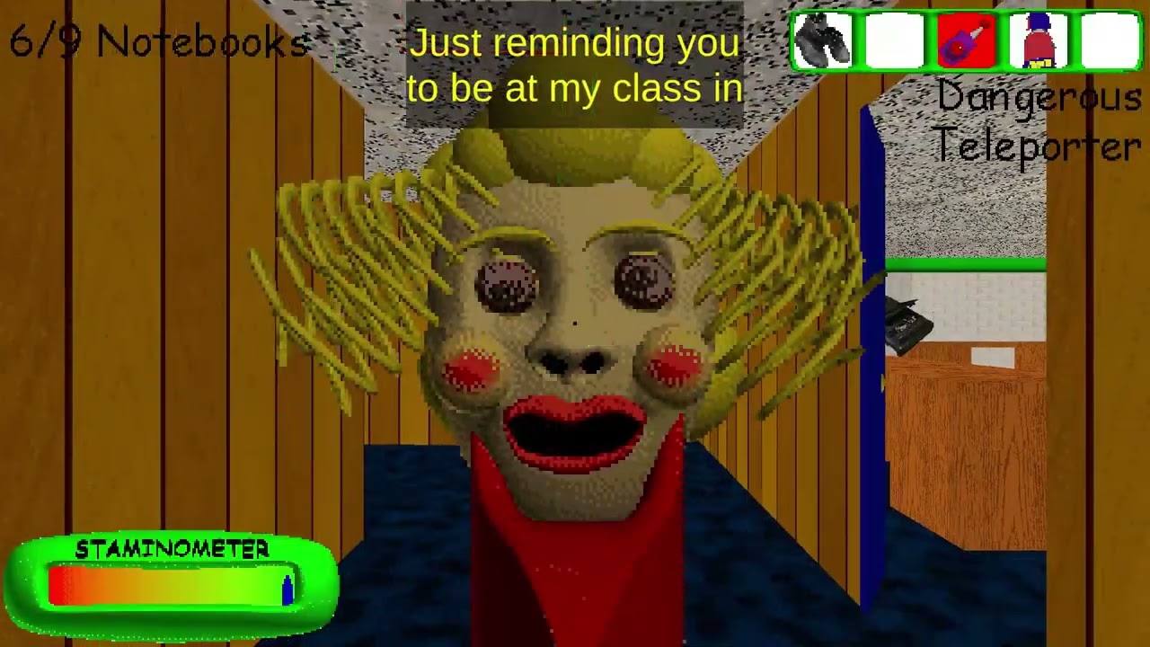 Baldi S Basics Plus Mrs Pomp S Updated Game Mechanics Youtube