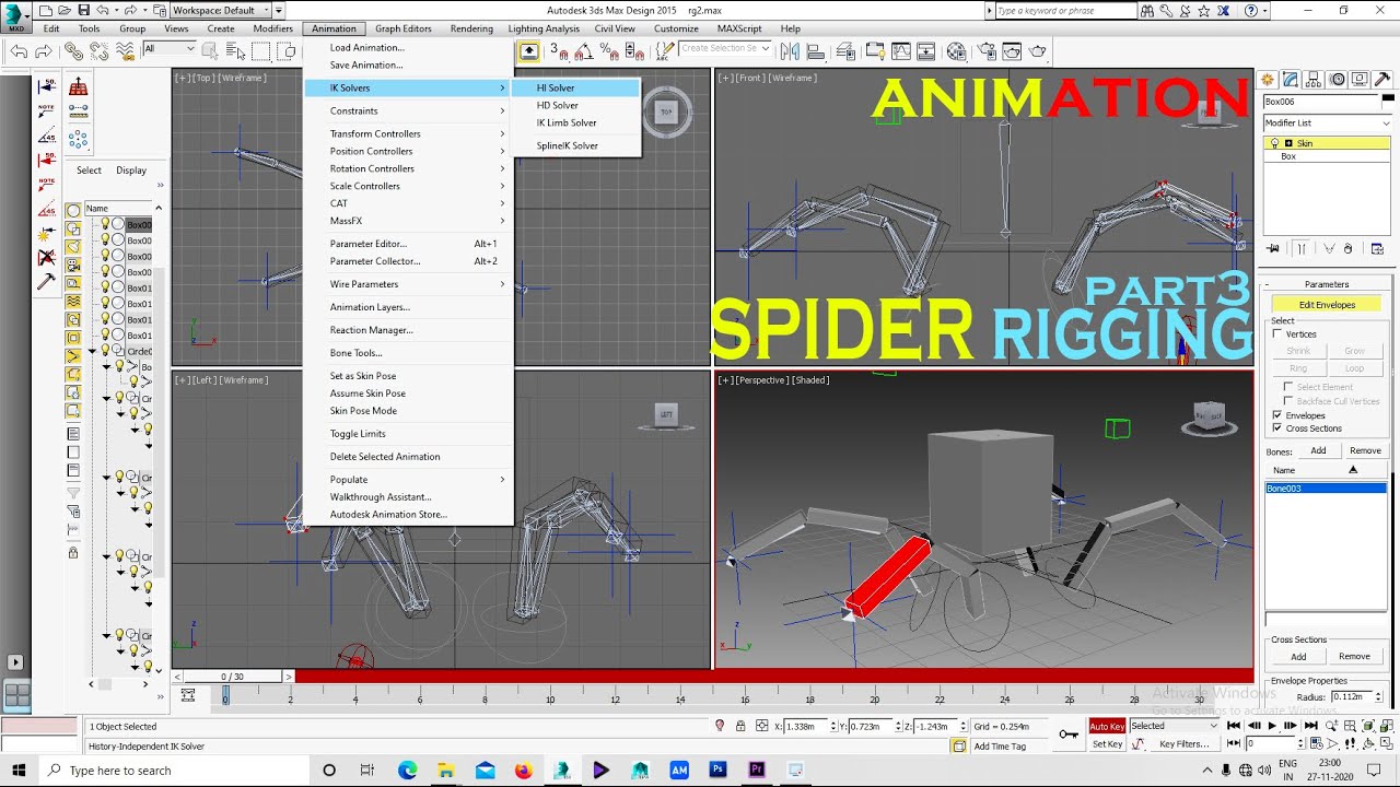 3dsmax Spider Rigging Part3 Youtube