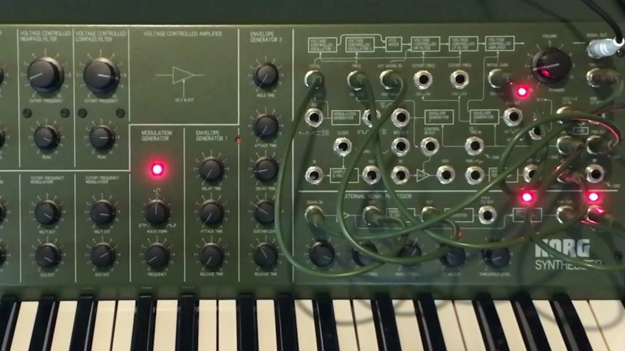 Korg Ms 20 Self Playing Patch 1 Rev2 Filter Youtube