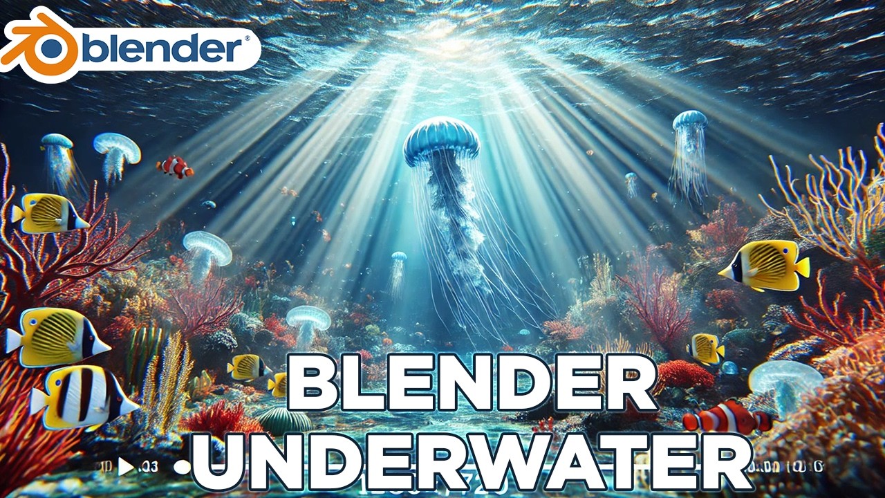 Underwater 3d Animation Tutorial Using Blender Youtube