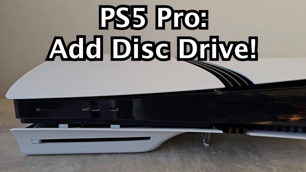Ps5 Pro How To Install Disc Drive Youtube