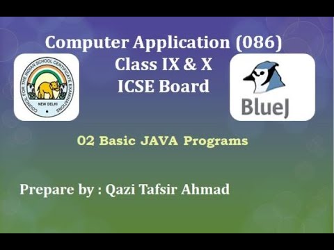 Tbc025 Basic Programs In Java Class 9 10 Computer Application Icse
