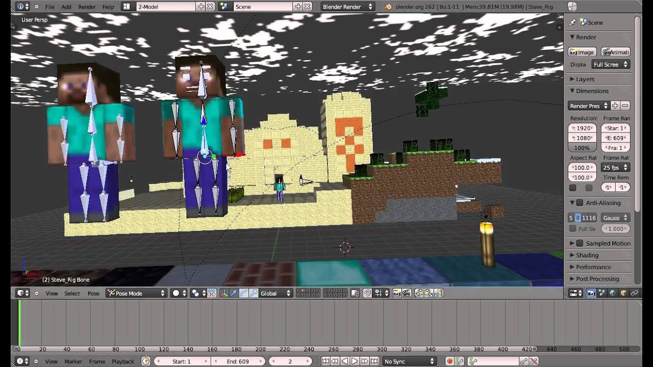 Blender Minecraft Animation Download Uazoqa