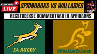 Springboks Vs Wallabies Rugby Championship 2025 Live Commentary In ...