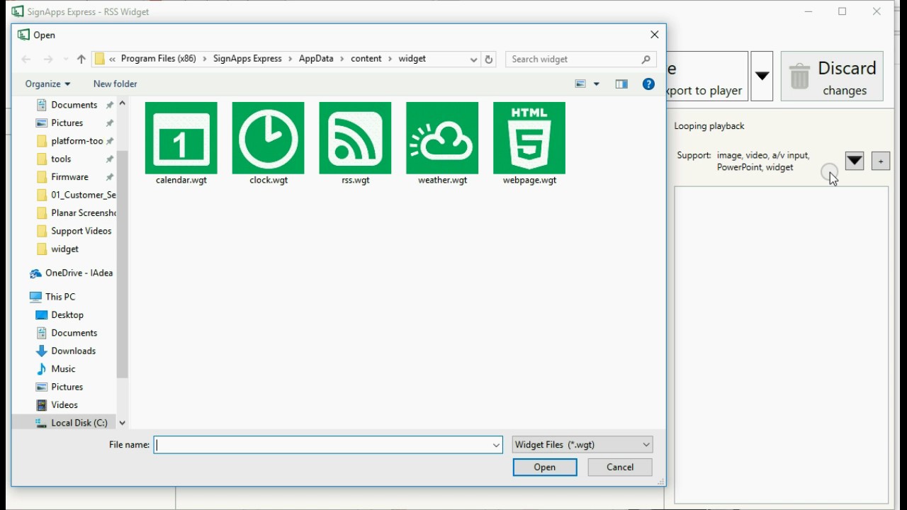 Iadea Widget Tutorial Rss Youtube