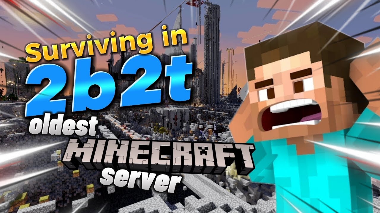Trying To Survive In 2b2t Minecraft Server Youtube