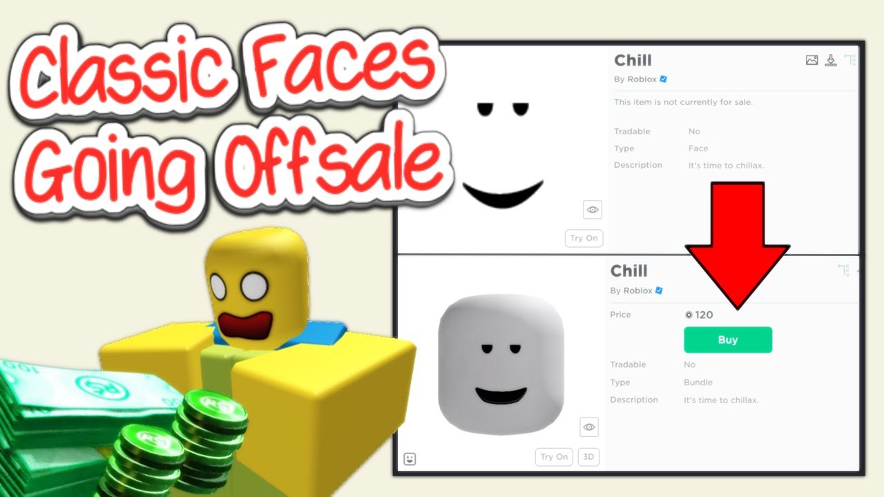 Roblox Is Removing Classic Faces Buy Now Youtube