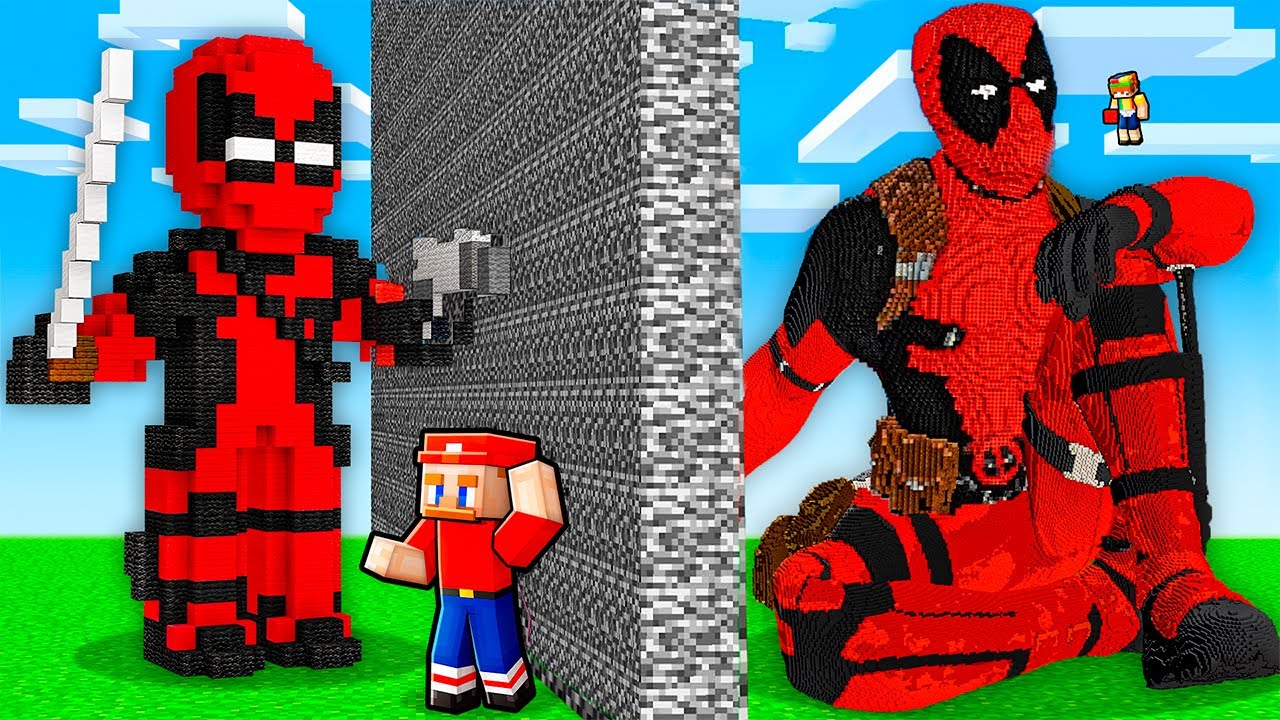 I Cheated With Deadpool In Minecraft Build Battle Youtube