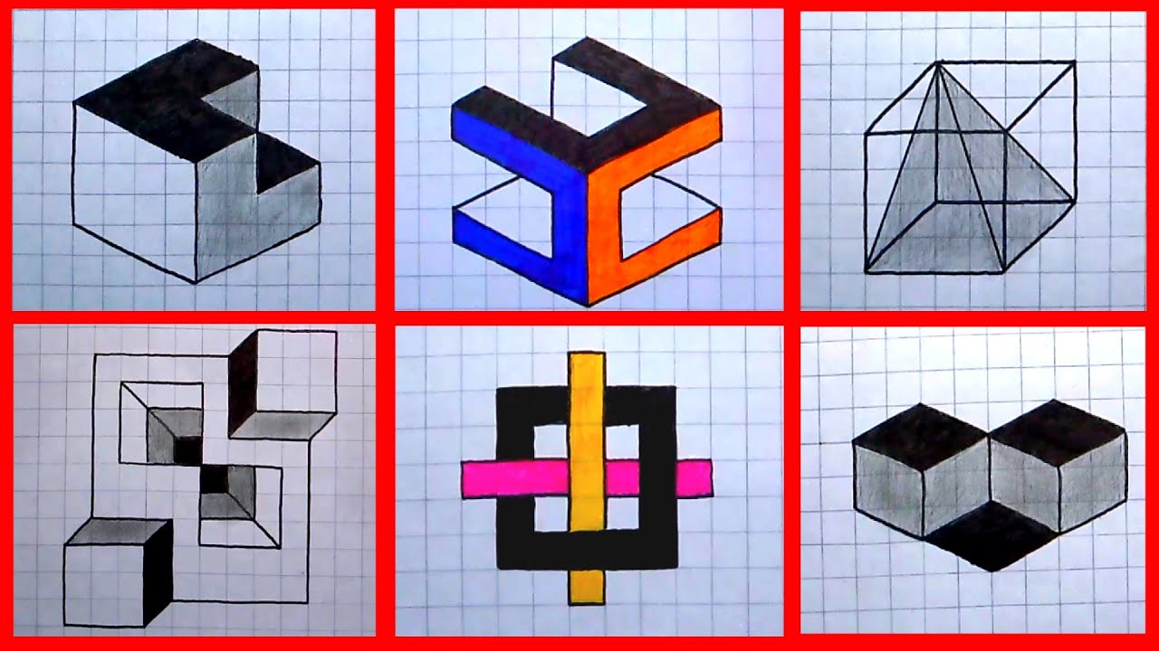 3d Drawing On Paper Tutorial