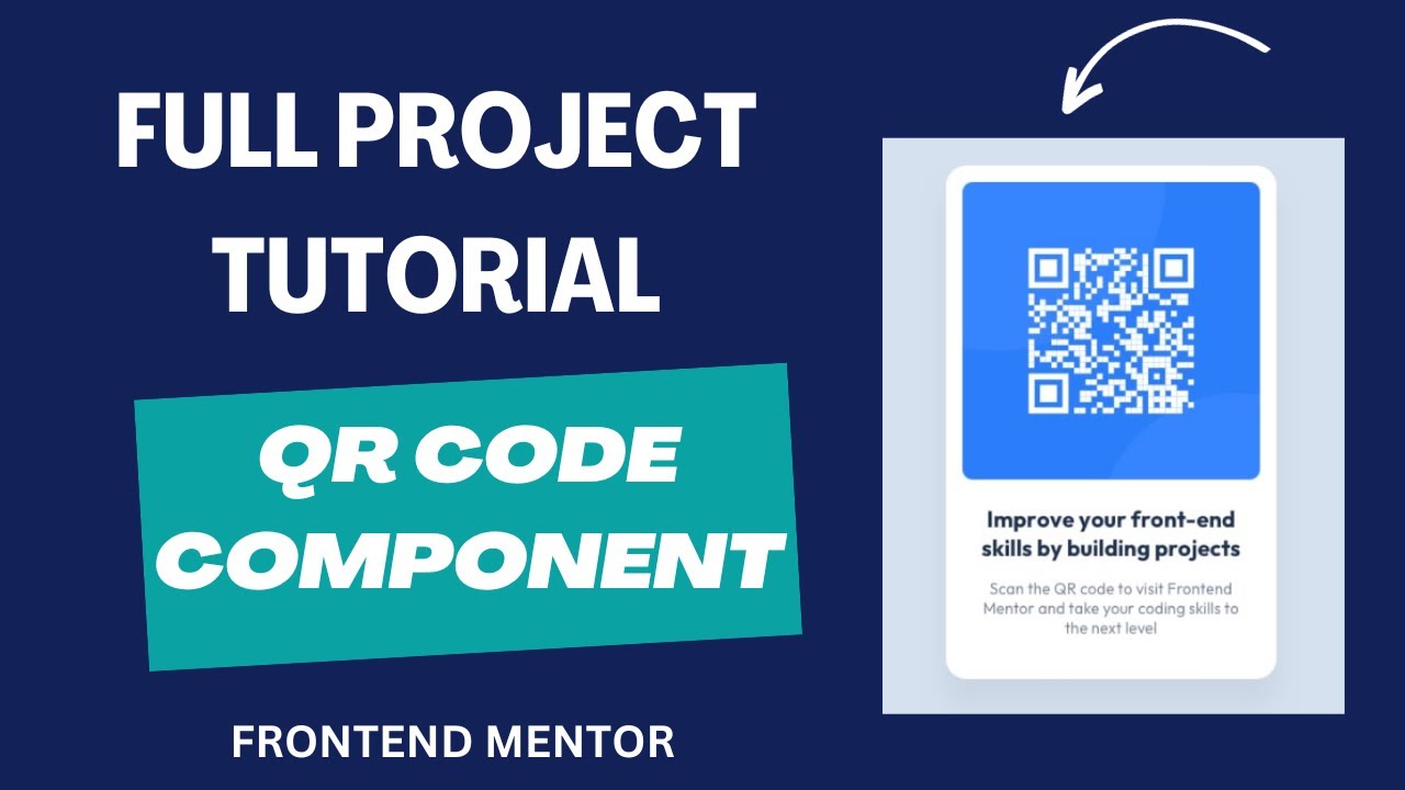 Full Project Tutorial Frontend Mentor Qr Code Component Youtube