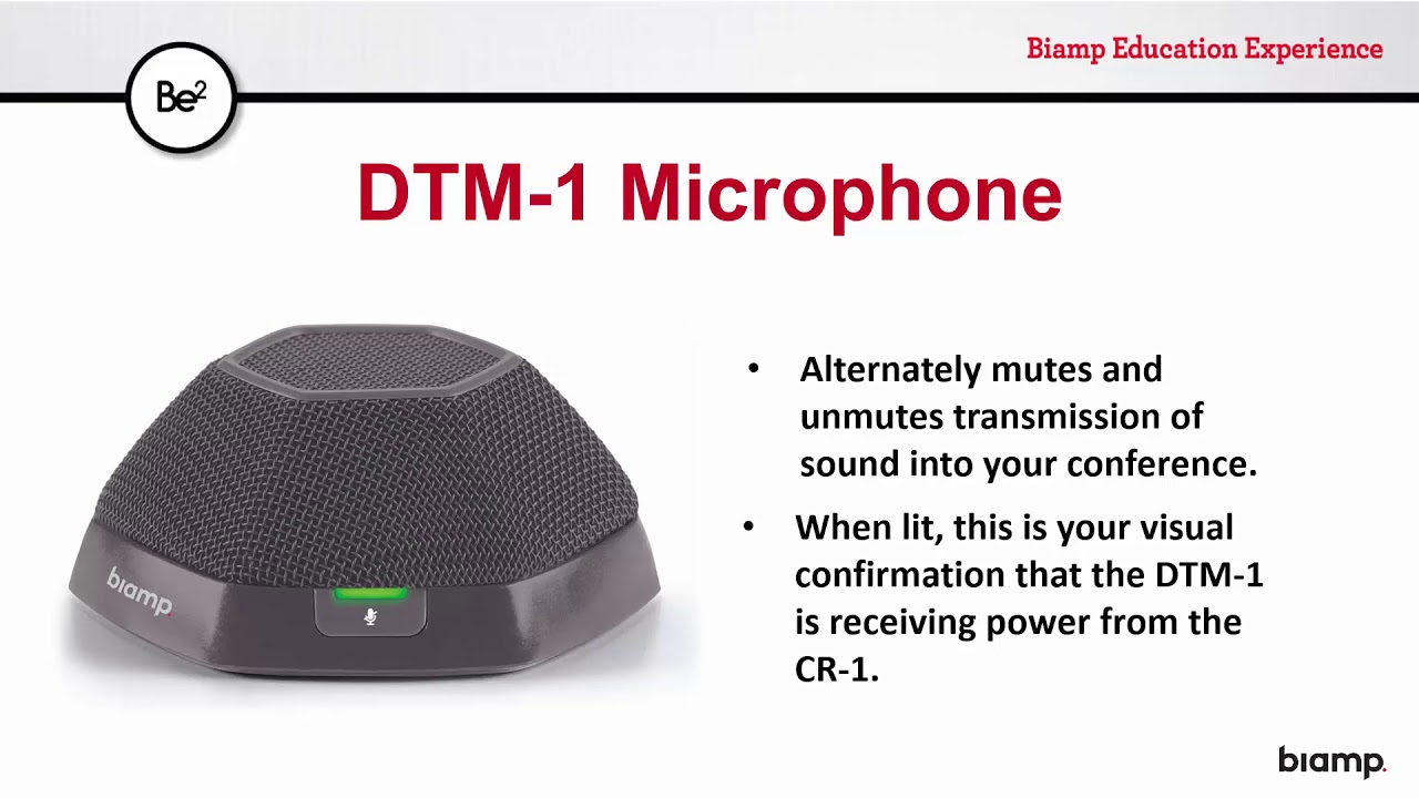 Biamp Devio Dtm1 Microphone For Video Conferencing Youtube