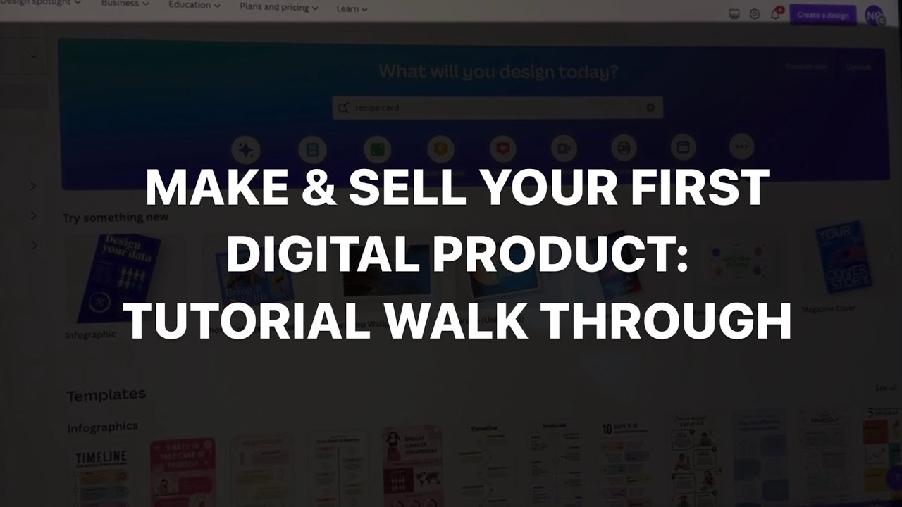 Make Sell Your First Digital Product Step By Step Youtube