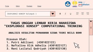 Eksplorasi Konsep Unggah Lembar Kerja Mahasiswa Topik Doovi