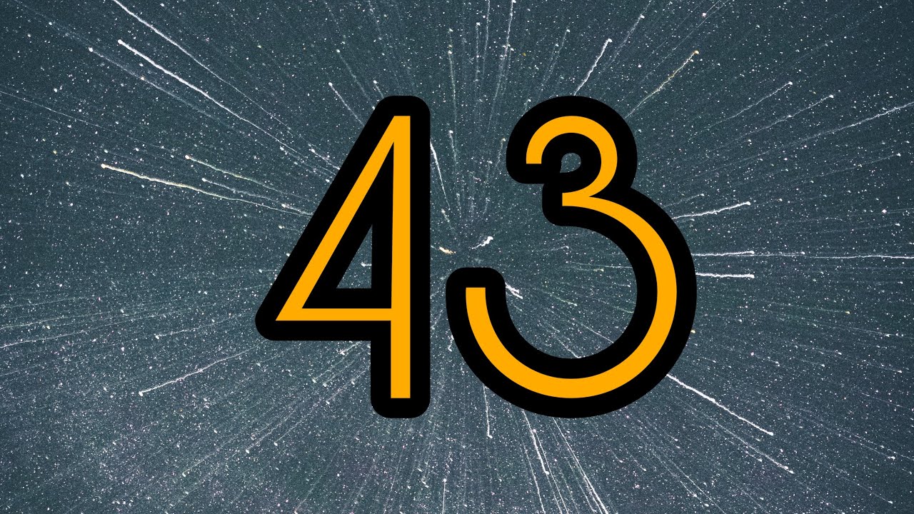 43 Second Timer вџ Bright Big Yellow Numbers And Relaxing Background