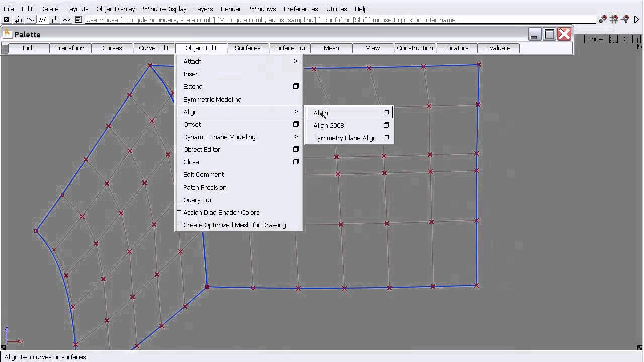 Using The Align Function In Alias Part 1 Of 5 Youtube