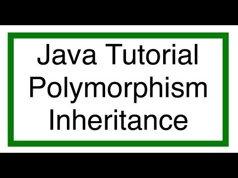 Java Inheritance And Polymorphism Tutorial Youtube