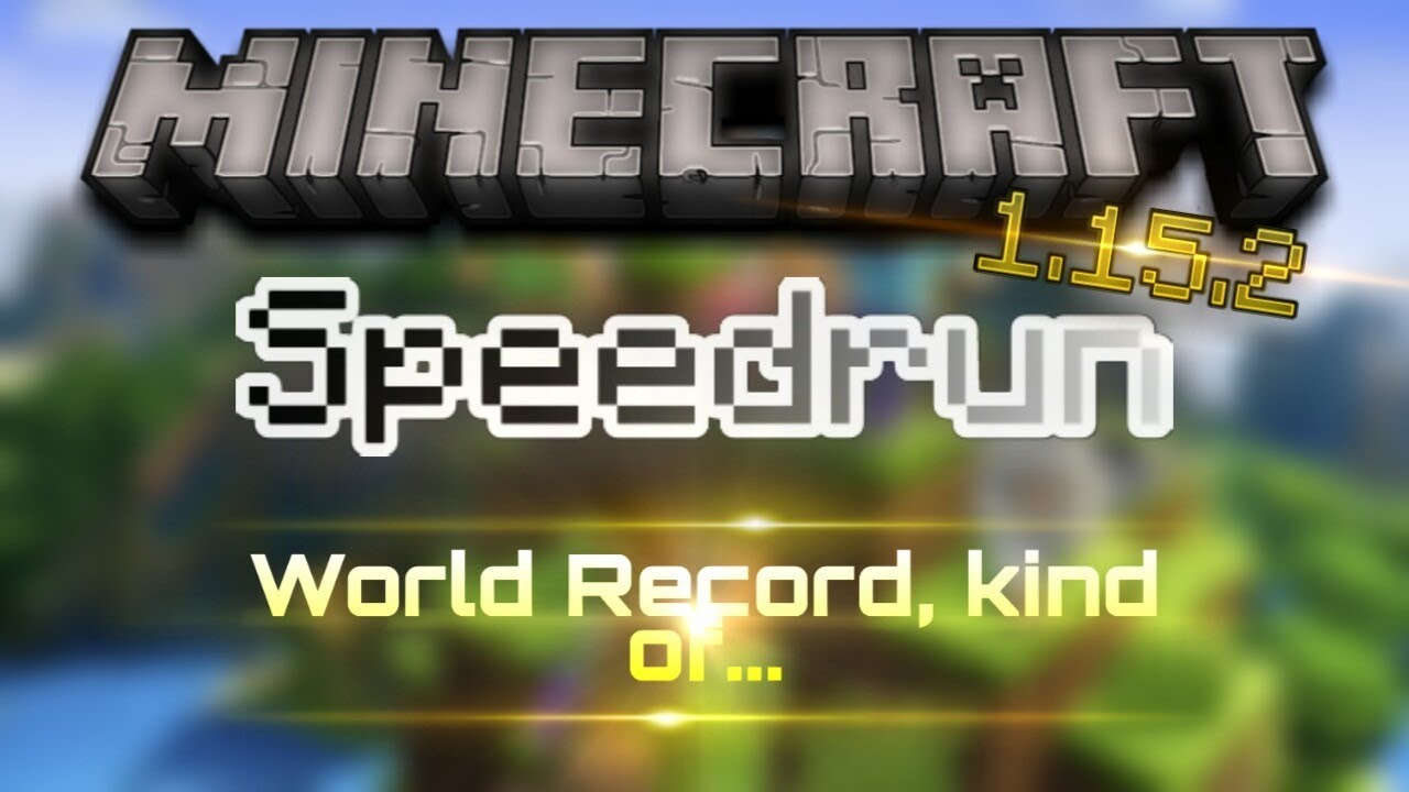 Minecraft 1 15 Speedrun World Record Minecraft Java Edition