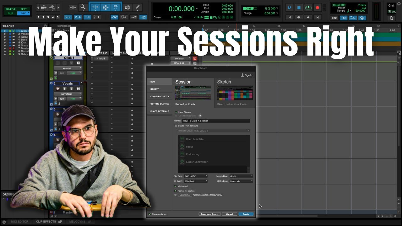 Pro Tools How To Make A Session The Right Way Youtube