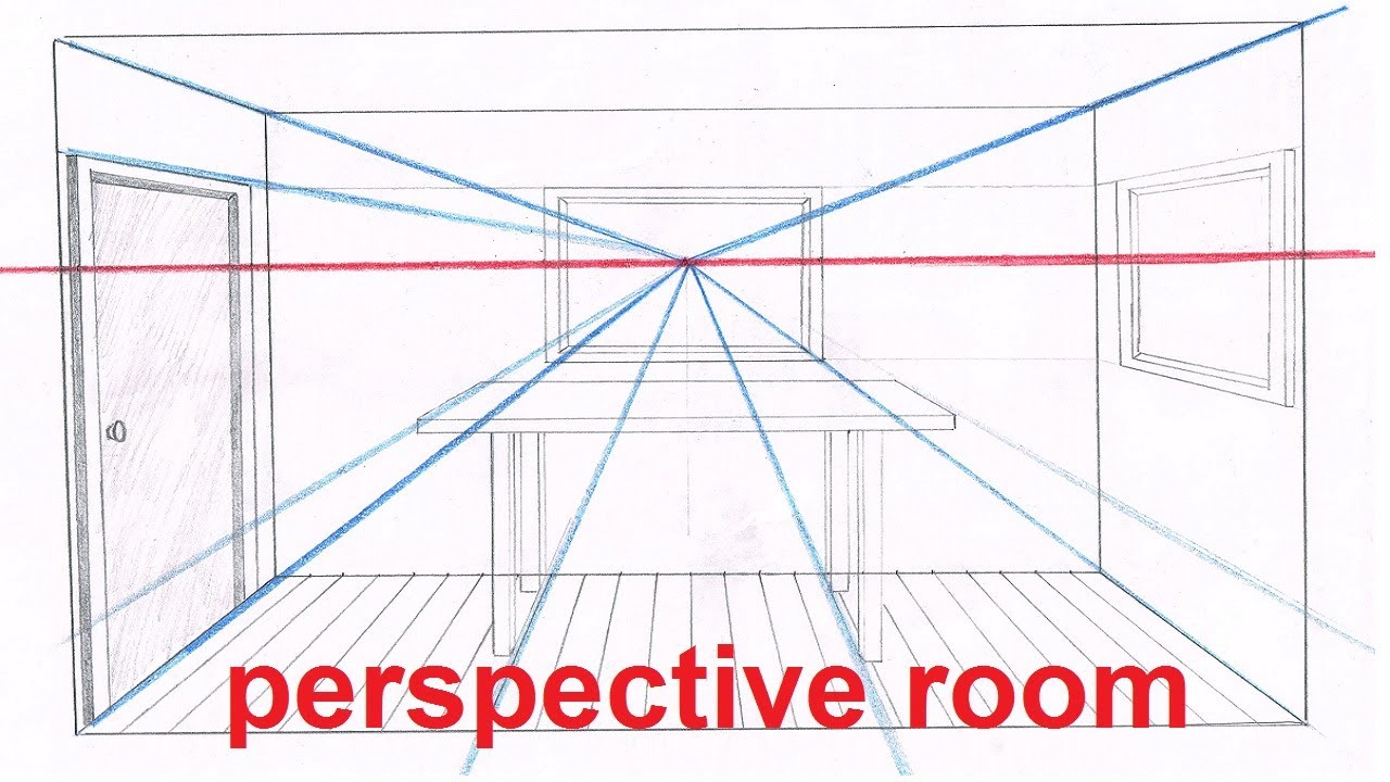 Linear Perspective Drawing Lesson 5 6 Drawing A Room In Perspective