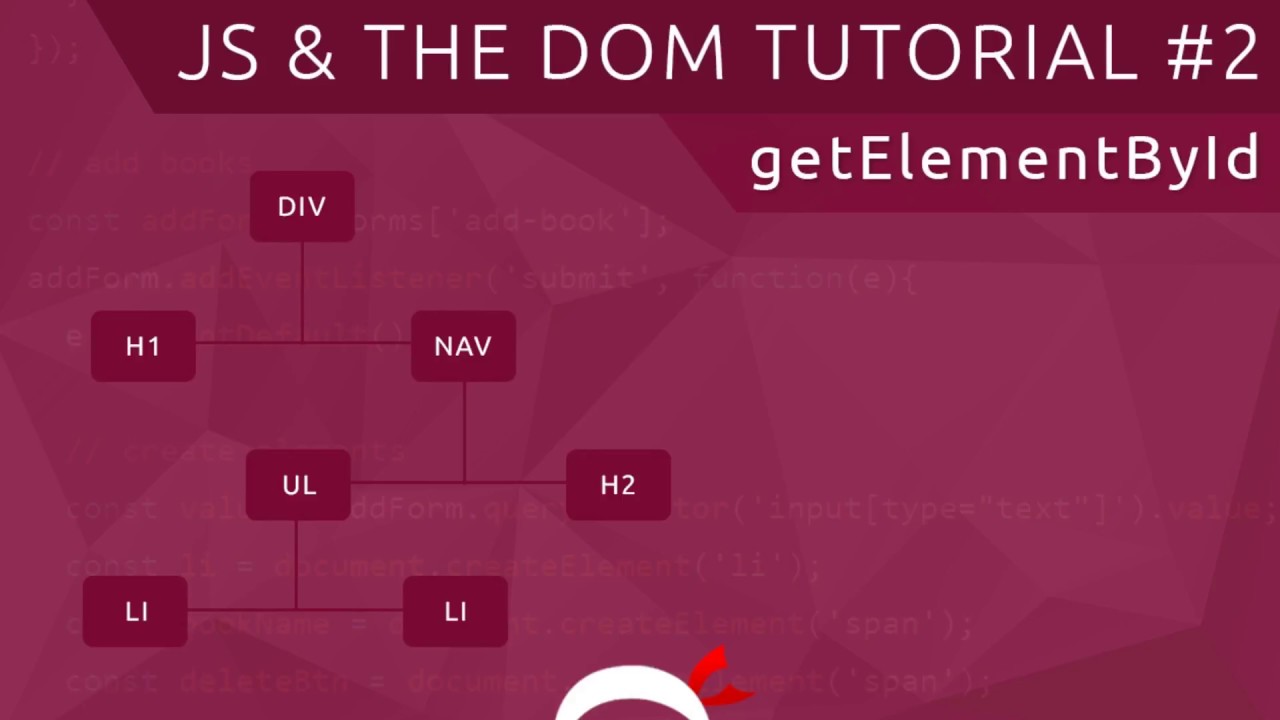 Javascript Dom Tutorial 2 Get Element By Id Youtube
