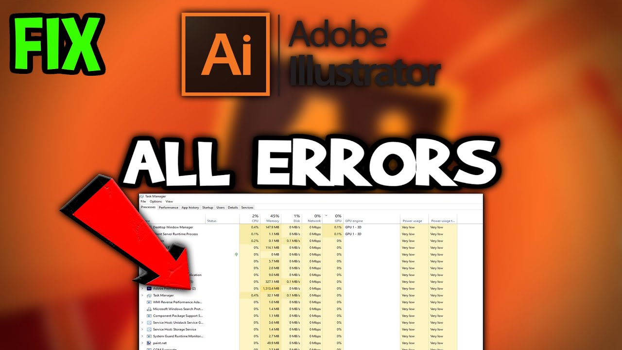Adobe Illustrator How To Fix All Errors Complete Tutorial Youtube
