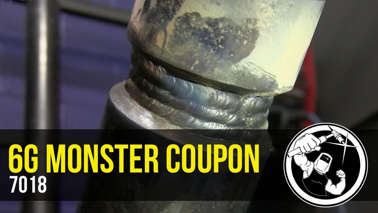 6g Pipe Welding Test Monster Coupon 7018 Youtube