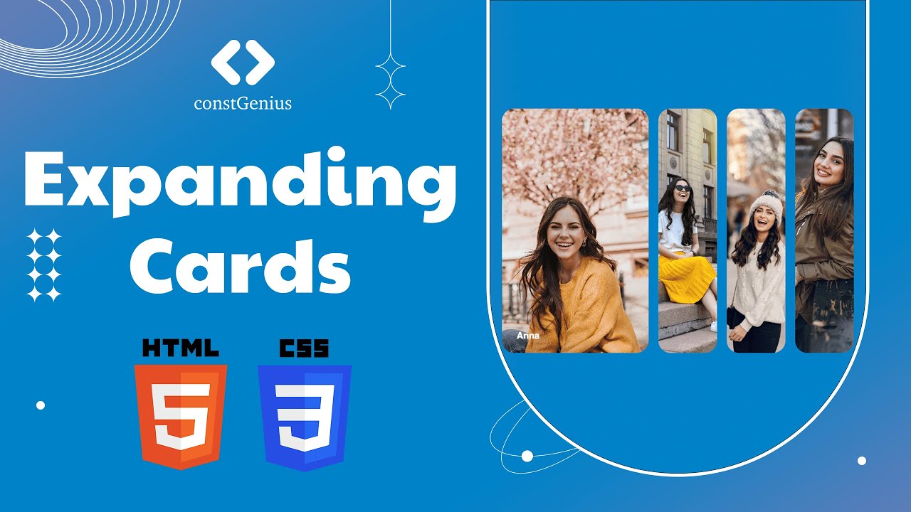 Expanding Cards Using Html Css Expanding Image Gallery Html Css