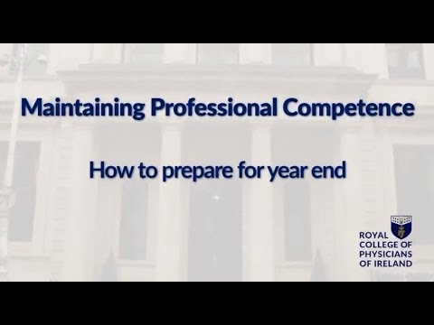 Maintaining Professional Competence Year End Youtube