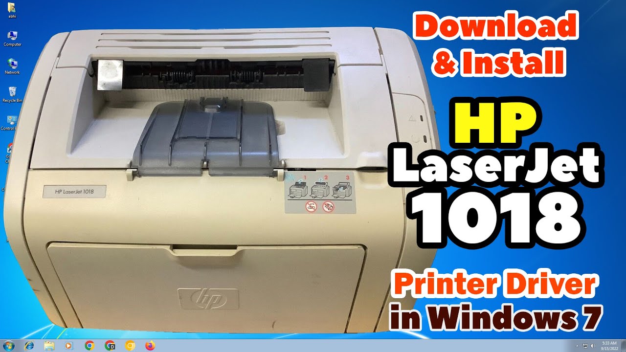 How To Download Install Hp Laserjet 1018 Printer Driver Manually In