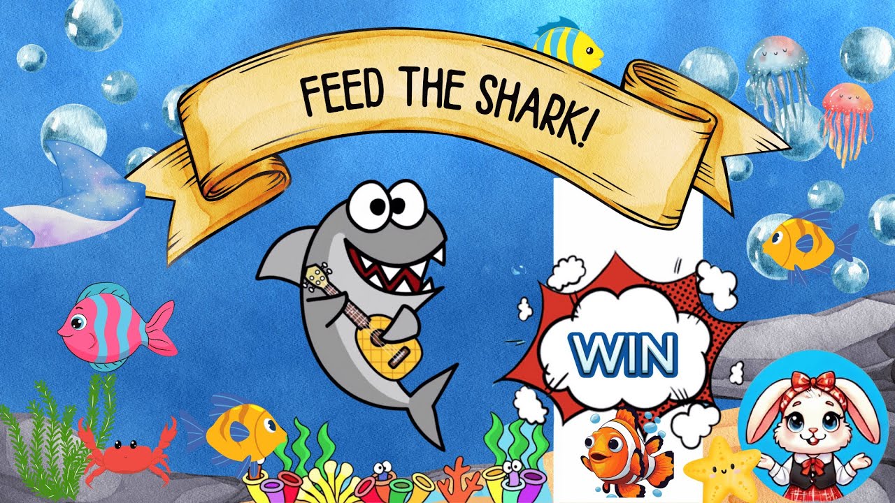 Feed The Shark Fun English Learning Game For Kids Ms Bunny S