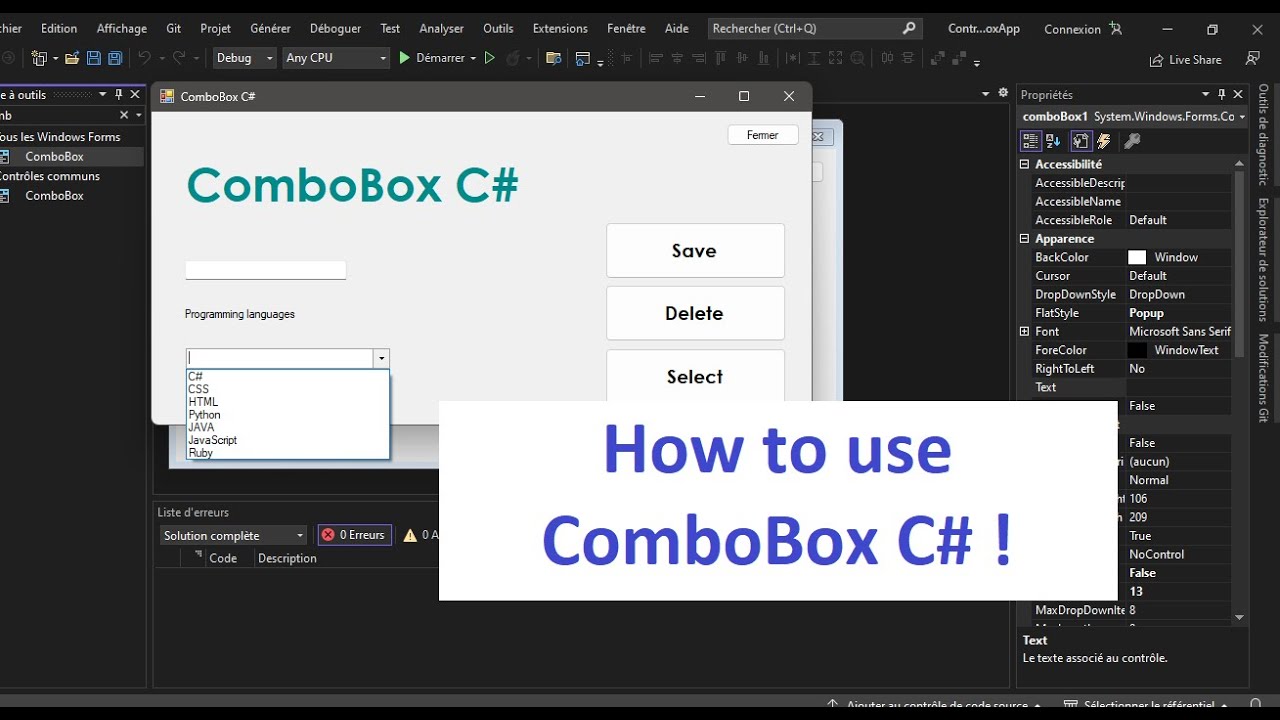 Combobox Tutorial C At Edward Oneal Blog