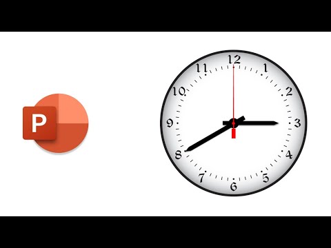 Powerpoint Clock Animation Tutorial Create Analog Clock Needle