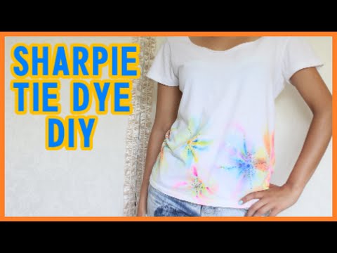 Diy Easy Sharpie Tie Dye T Shirt Youtube