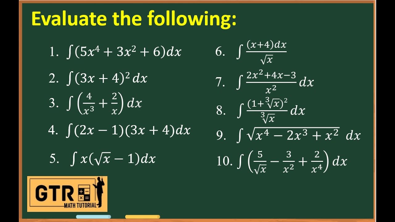 Basic Integration Formulas Calculator