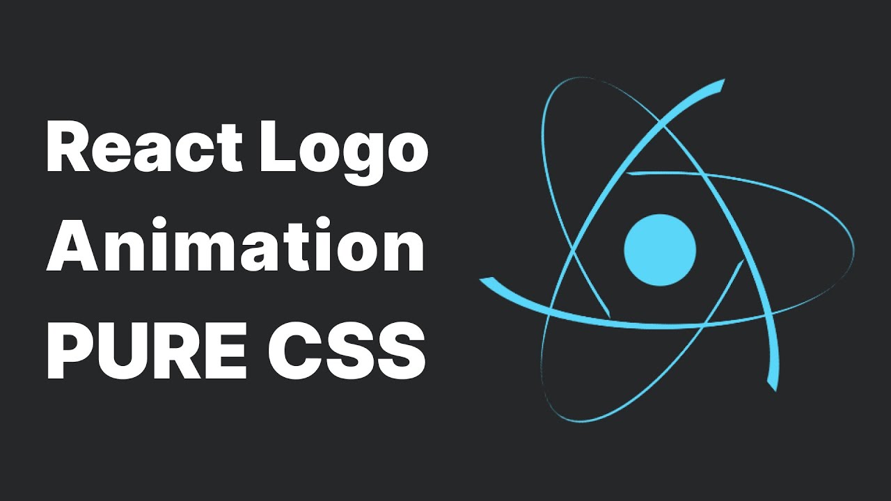 How To Create React Logo Animation With Pure Css Css Art Youtube