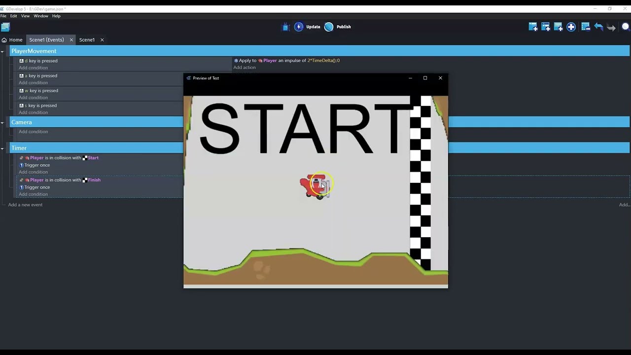 Timer Start Timer Stop In Gdevelop 5 Gdevelop 5 Experience Youtube