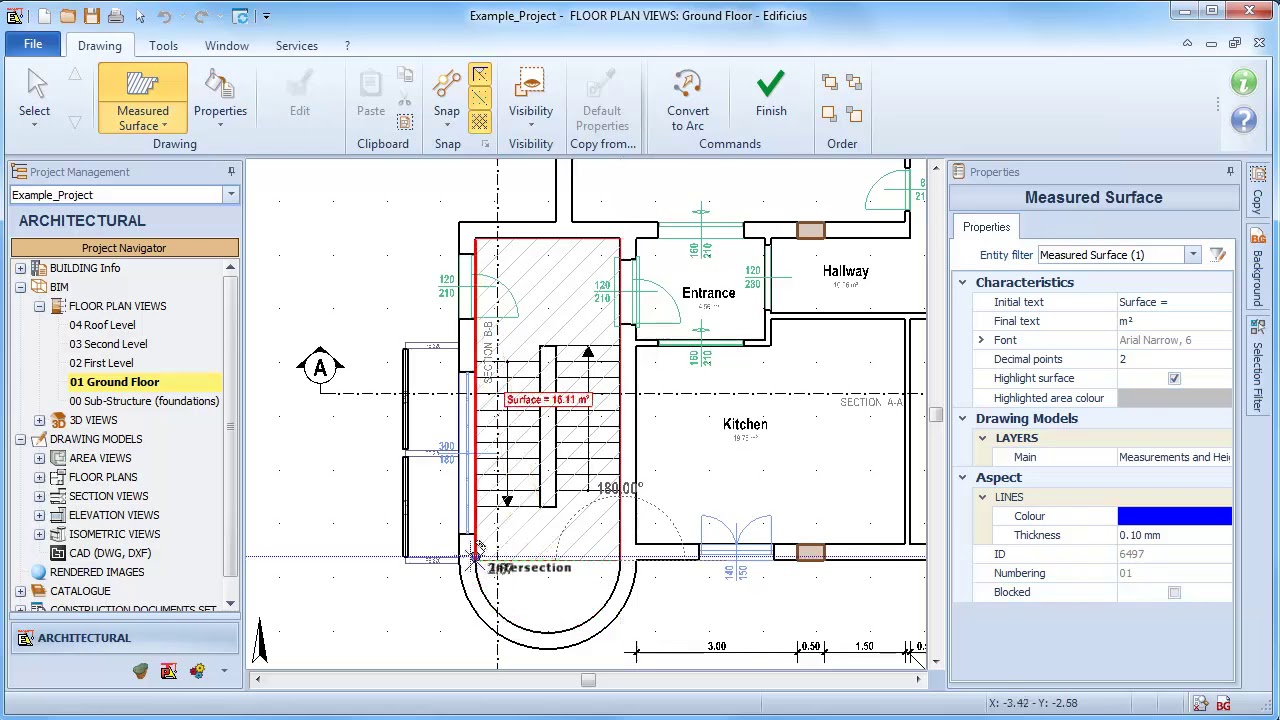 Edificius Tutorial Measuring Surfaces Acca Software Youtube