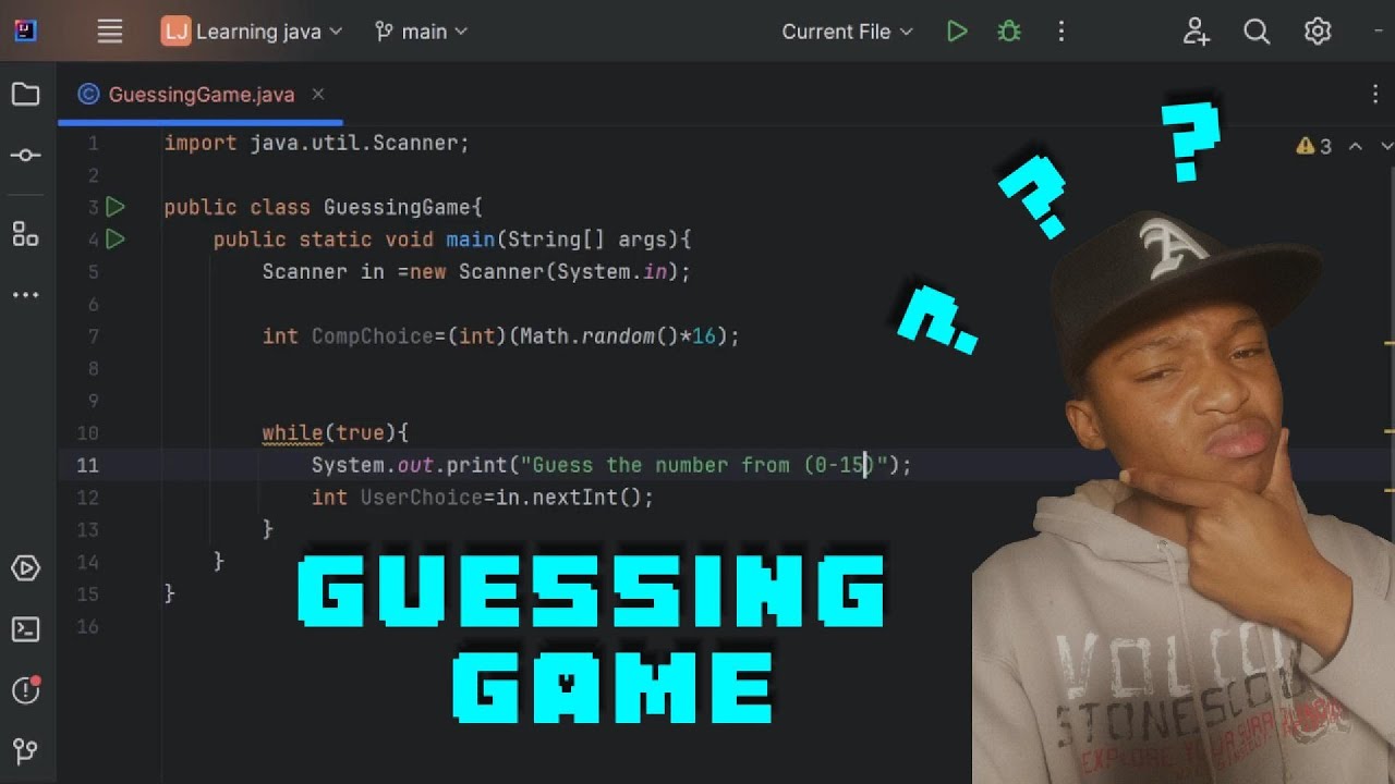 Guessing Game In Java Youtube