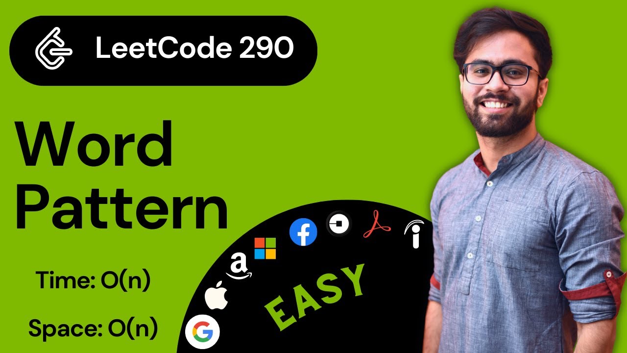 Leetcode 290 Solution In Hindi Word Pattern Leetcode Bootcamp Youtube