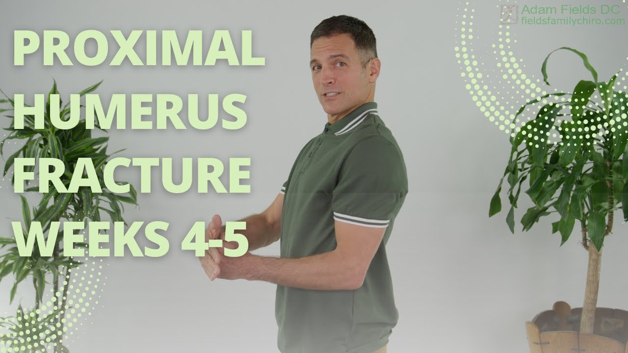 Proximal Humerus Fracture Weeks 4 5 Scapular Mobilization Self